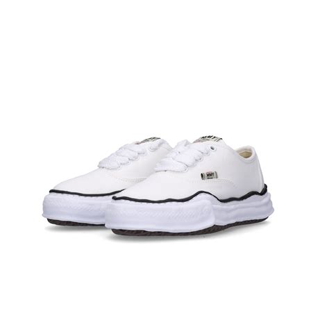 메종 미하라 야스히로 베이커 Og 솔 캔버스 로우 컷 스니커즈 화이트 Kream