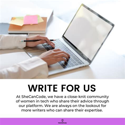 Shecancode On Linkedin Write For Us