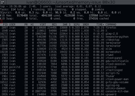Linux Excessively High Memory Usage Reported 3 Gb After Reboot