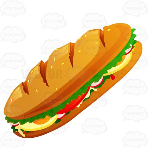 Cartoon Sub Sandwich