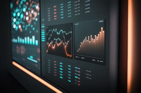 Premium Ai Image A Display Of A Graph And A Chart With The Word Financial On It