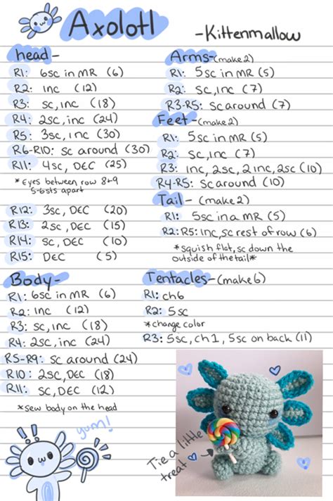 Axolotl No Sew Crochet Tutorial Minecraft Artofit