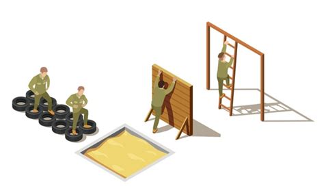 Army Obstacle Stock Vectors And Vector Art Shutterstock