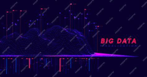 Premium Vector Big Data Visualization Information Wave Technology