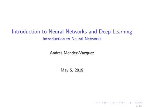 01 Introduction To Neural Networks And Deep Learning Pdf Computer
