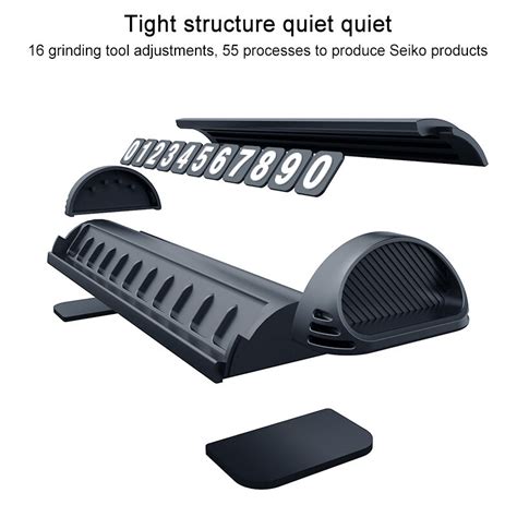 자동차 임시 주차 카드 일시 정지 표지판 전화 번호 자동차 주차 카드 정지 전화 번호 카드 플레이트 숨겨진 스위치 인테리어 액세서리