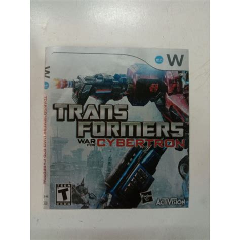 Wii Game Transformers War For Cybertron Gold Dvd Mod Shopee Malaysia