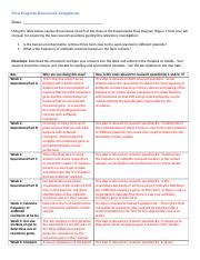 Bio Lab HW KEY Docx Flow Diagram Homework Assignment Name Using The Table Below