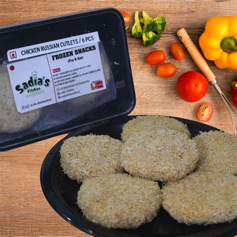 Chicken Russian Cutlets Frozen 6pcs Sadias Kitchen