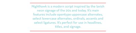 nighthawk script behance