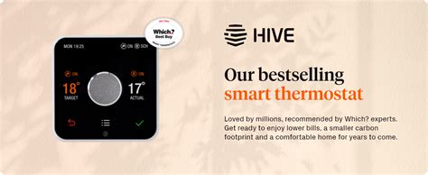 Hive Thermostat For Heating Combi Boiler With Hive Hub Energy Saving Thermostat To