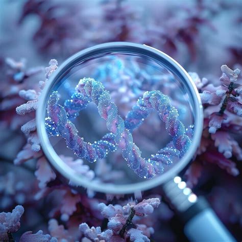 Premium Photo Microscope View Of Dna Structure Strain Helix Genetics And Medical Science Human