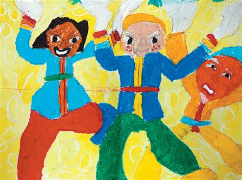 문예상 10월 후보 작품 그림 탈춤 놀이