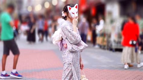 남자 혼자 유카타를 입고 일본의 여름축제 가보기 Youtube