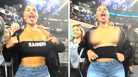 OnlyFans Model Danii Banks Kicked Out Of NFL Stadium For Flashing Boobs