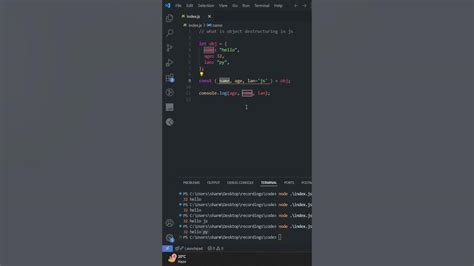 Javascript Object Destructuring Explained 🚀 Simplify Your Code