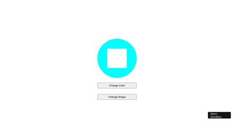 Change Color And Shape Codesandbox