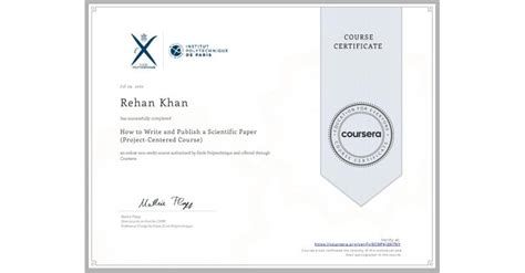 Rehan Khan On Linkedin Completion Certificate For How To Write And Publish A Scientific Paper…