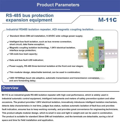 Intelligent Rs485 Can Bus Bus Isolator Module Repeater Isolation Grid