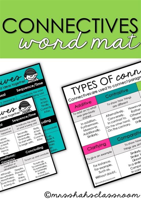 Connectives Word List Definition And Examples Words Word List