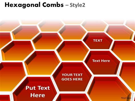 Hexagonal Combs Style PowerPoint Presentation Designs Slide PPT Graphics Presentation