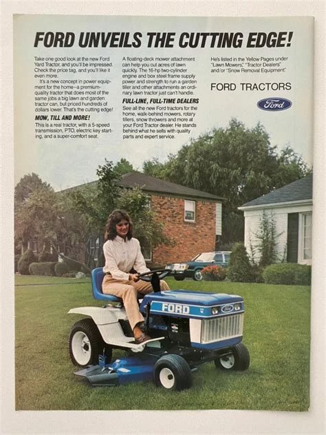 Ford Lawn And Garden Tractors Joy Of Mowing