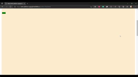 Position Fixed Scroll Youtube