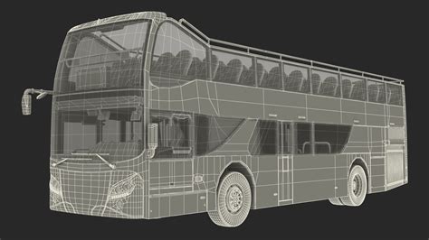 Open Top Double Decker Tour Bus Rigged 3d Model 179 Max Free3d