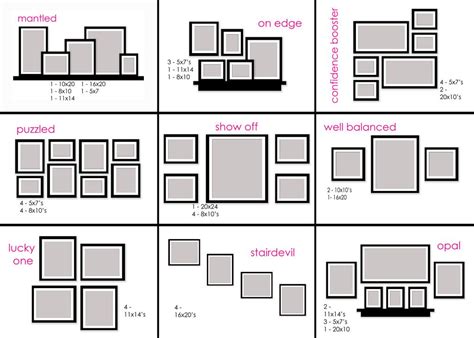 Horizontal Gallery Wall Template