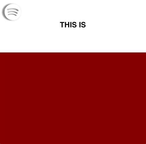Spotify Template Red