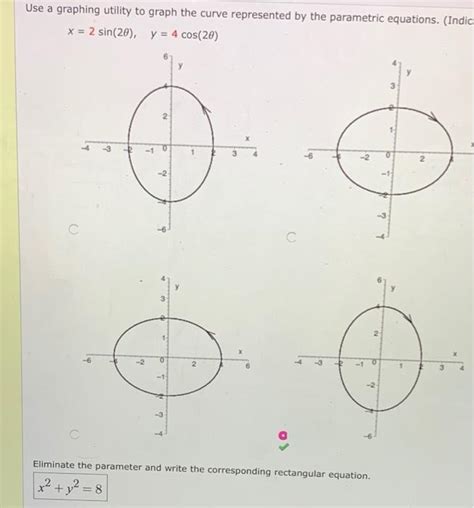 Solved Use A Graphing Utility To Graph The Curve Represented Chegg