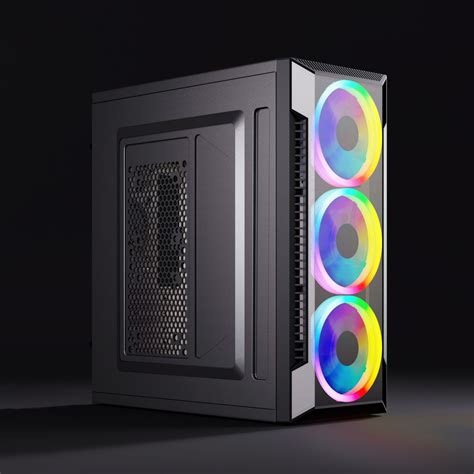 Корпус для ПК компьютера Abr Gaming G3 без блока питания Midi Tower 3 кулера 3х120 мм с Rgb