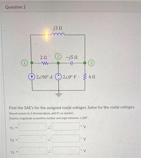solved find the sae s for the assigned nodal voltages solve
