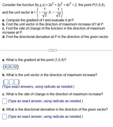 solved consider the function f x y z 2x2 2y2 4z2 2 ﻿the