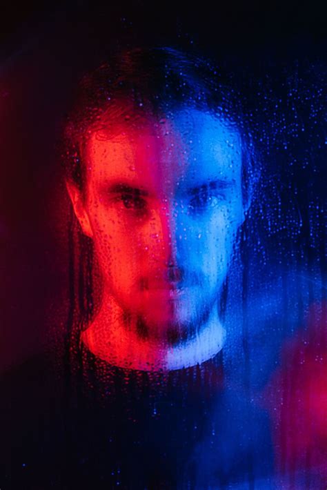 Split Lighting Vivid Photography Colorful Portrait Photography Portraiture Photography