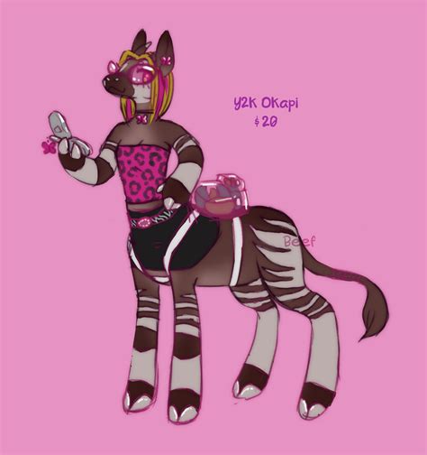 Sold Chibi Y2k Okapi Taur Adopt By Beefstatic On Deviantart