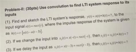 Solved Please When You Do Convoltion With Rect Function The