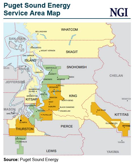 Puget Sound Energy Service Area Map 09152023