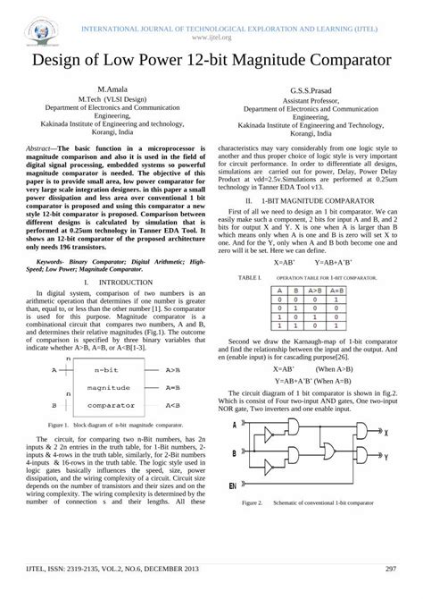 PDF Design Of Low Power Bit Magnitude Comparator DOKUMEN TIPS