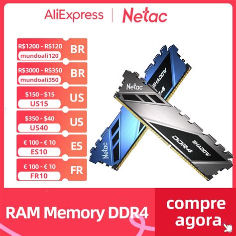 Netac Ram Memory Ddr4 16gb 8 Gb Memoria Ram Ddr4 3200mhz Ddr4 Rgb 3600mhz 2666mhz Xmp 288pin For