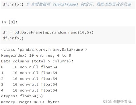 Pandas基础命令速查清单pandas指令合集 Csdn博客