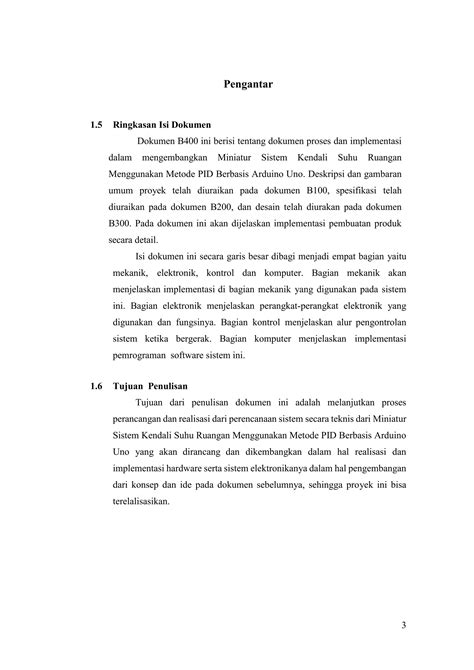 Dokumen Proyek Mandiri Miniatur Sistem Kendali Suhu Ruangan Menggunakan Metode Pid Berbasis