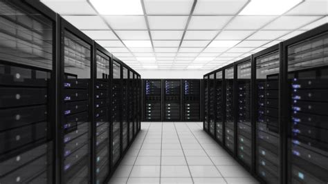 Computer Servers In A Data Center Loopable Blue Technology