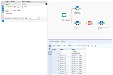 How To Restructure Data In Alteryx Files With Two Column Headers Phdata