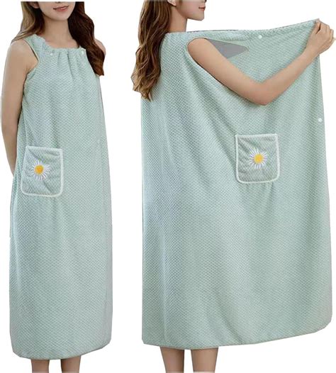 Wearable Bath Towel Plus Size Coral Fleece Absorbent Bath