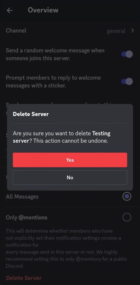 How To Delete A Server In Discord