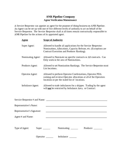 Request For Rule Waiver Anr Pipeline Company Doc Template Pdffiller