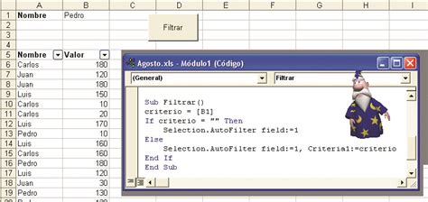 Excel Macro Para Filtrar RedUSERS