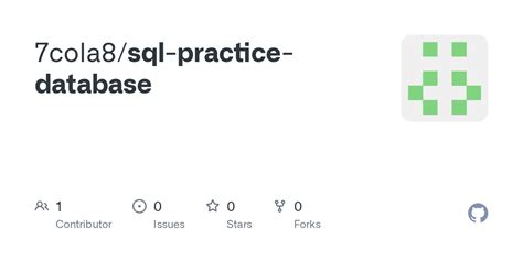 Github 7cola8sql Practice Database