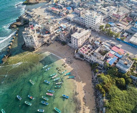 Aerial View Of Mogadishu Lighthouse Garowe Somalia Southwestern Somalia Geography Somalia